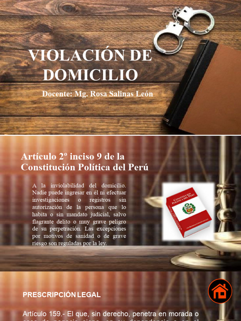 Delito de Violación de Domicilio | PDF | Castigos | Violación
