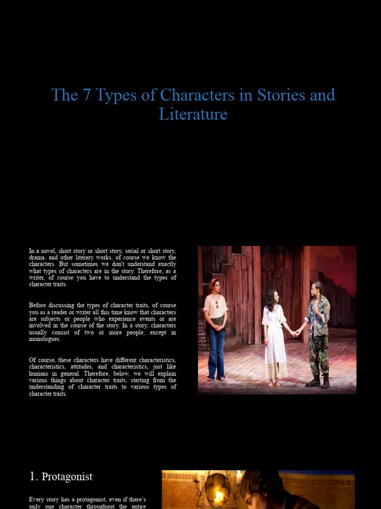 The 7 Types of Characters in Stories and | PDF