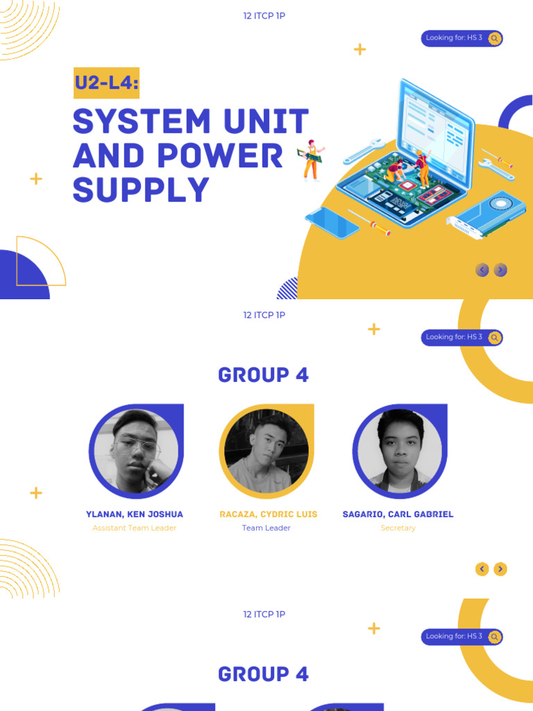 U2 L4 System Unit and Power Supply | PDF | Electrical Connector | Manufactured Goods