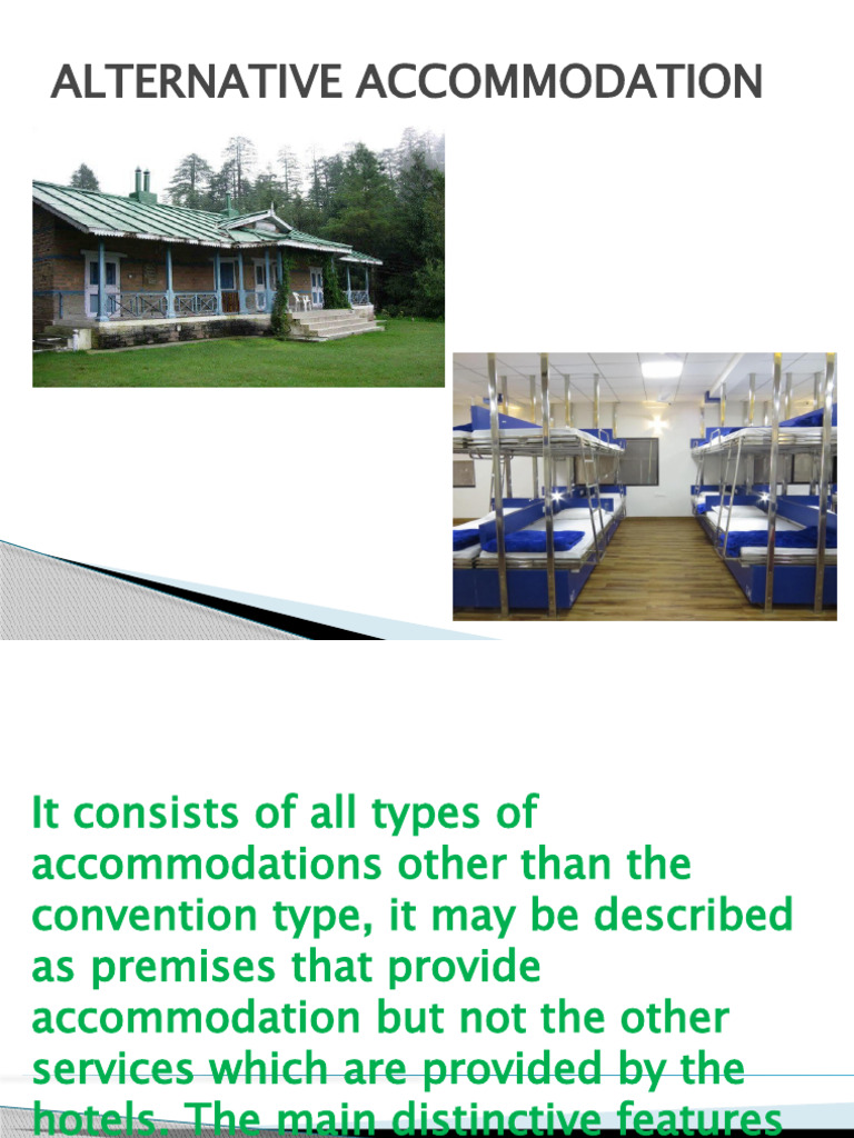 Types of Alternative Accommodations | PDF | Social Science