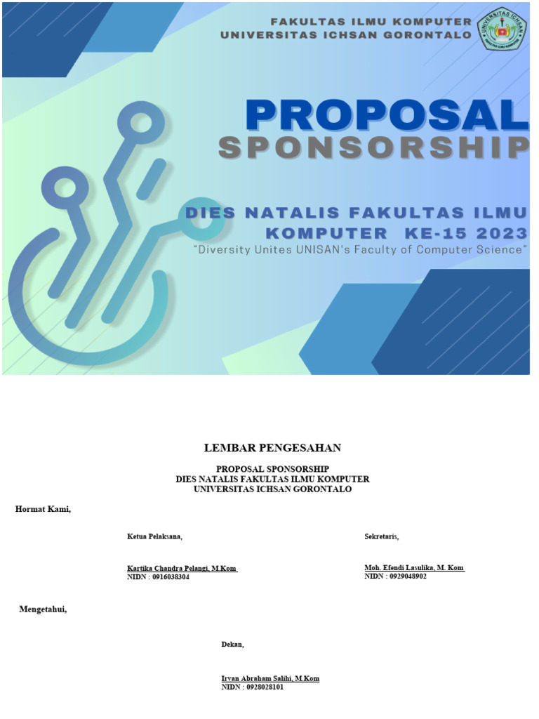 Proposal Kegiatan Kampus Milad | PDF | Perjalanan