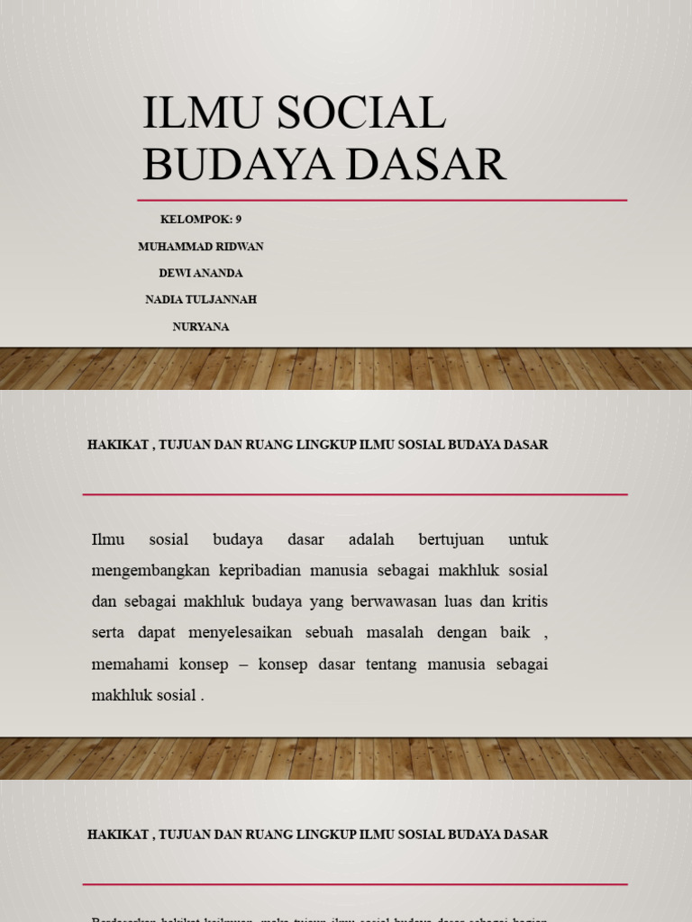 Ilmu Social Budaya Dasar | PDF | Ilmu Sosial | Agama & Spiritualitas