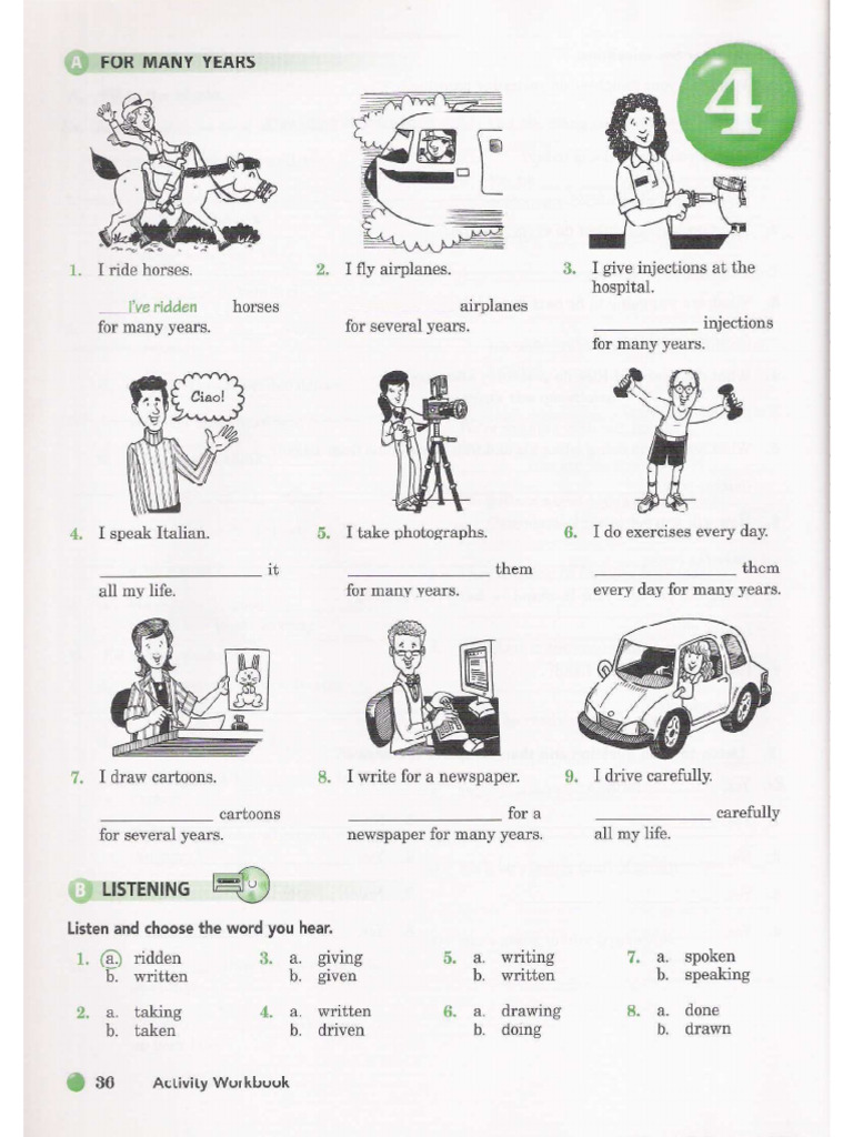 03 PRESENT PERFECT (Homework) | PDF