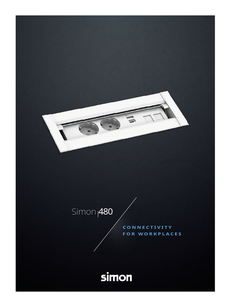 Simon 480 Desktop Sockets | PDF | Electrical Connector | Usb