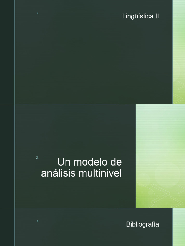 Análisis Multinivel | PDF | Lingüística | Cognición