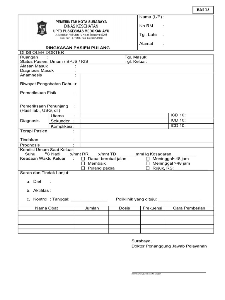 RM 13 Resume Medis | PDF