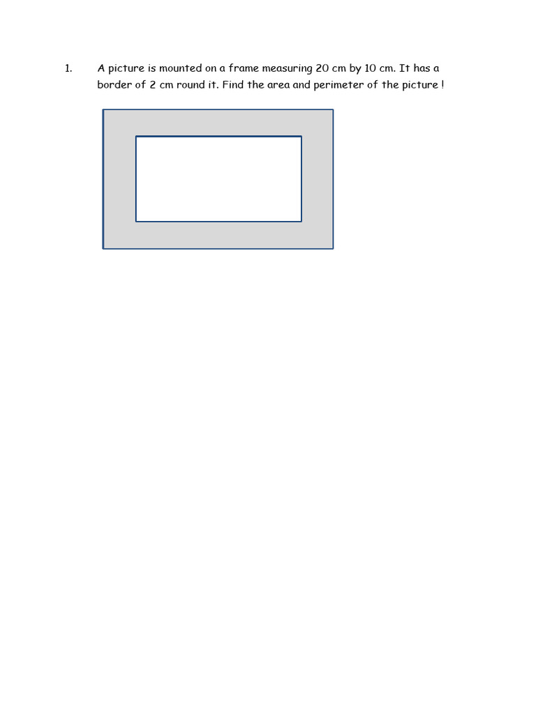 Area and Perimeter Composite Figure | PDF