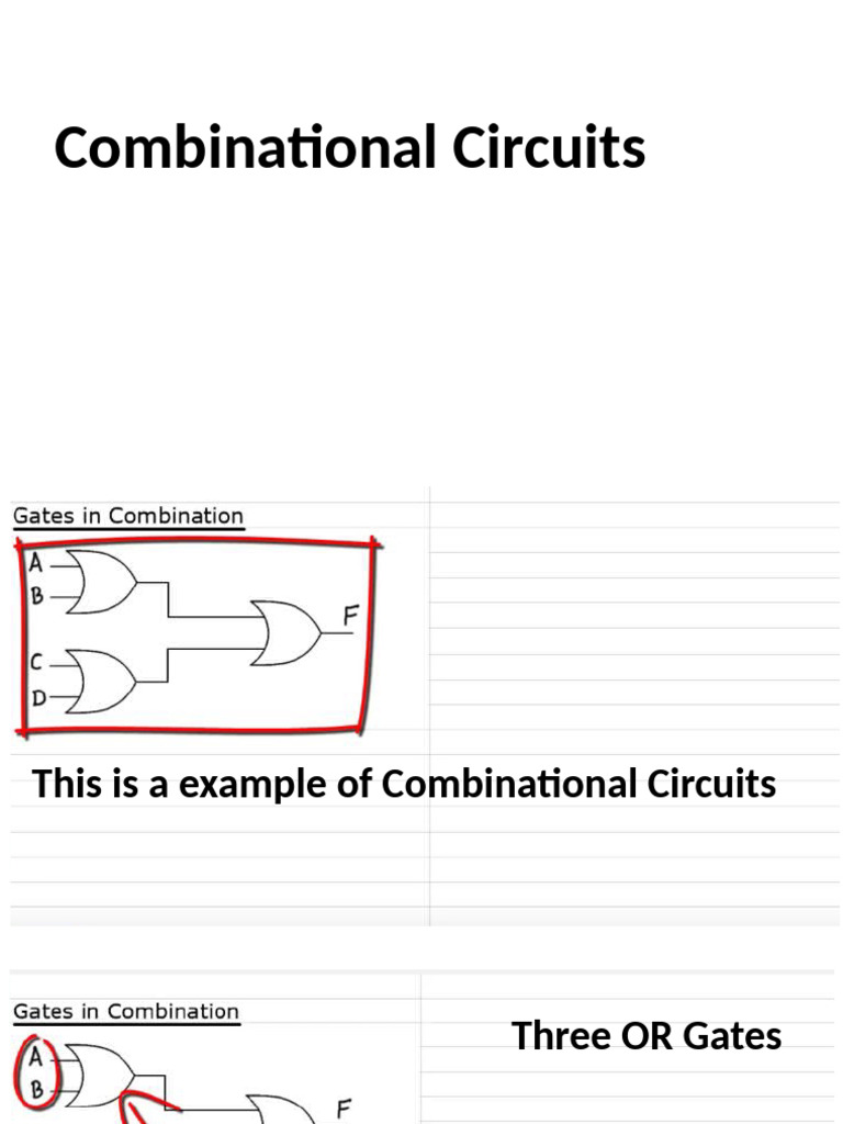 Combinational Logic | PDF | Logic Gate | Electronic Circuits
