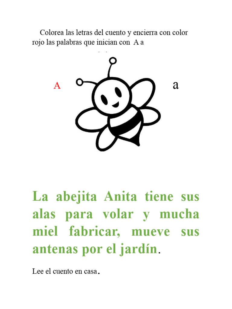 Cuento De Abejita Pdf