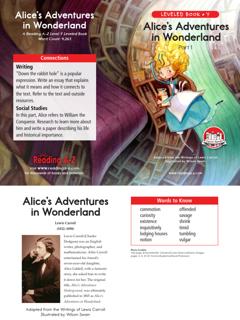 Alice - S Adventures in Wonderland (Part 1) | PDF | Lewis Carroll ...