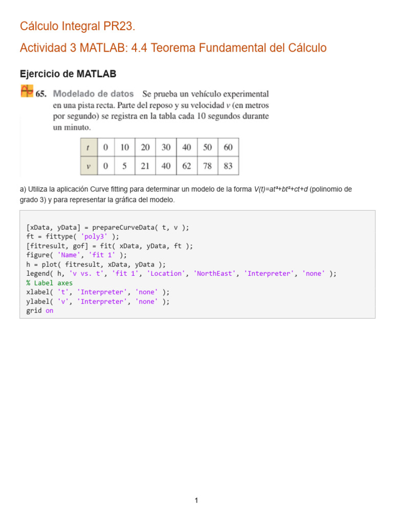 Actividad 3 Matlab | PDF