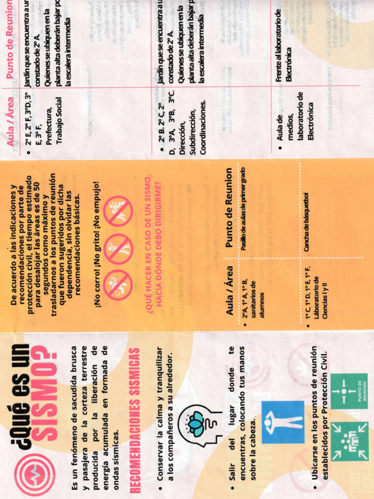 Triptico Simulacro 2023 | PDF