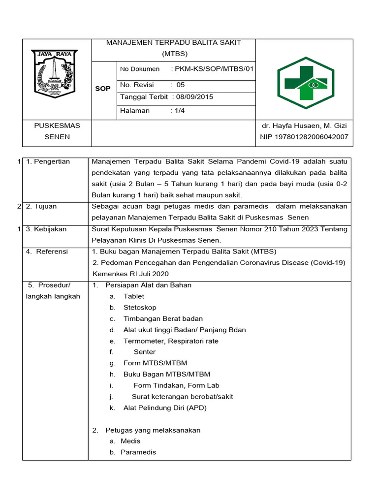 SOP MTBS Rev Agust 2023 | PDF | Sains & Matematika | Pengembangan Diri