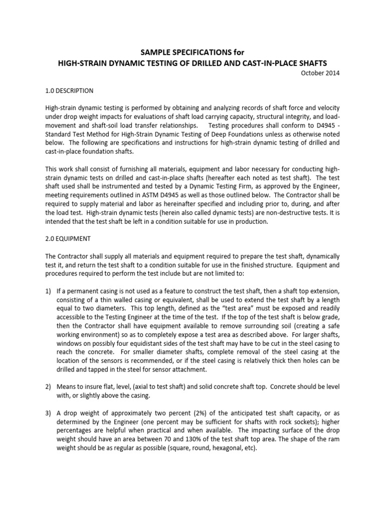 Shaft | PDF | Deep Foundation | Casing (Borehole)