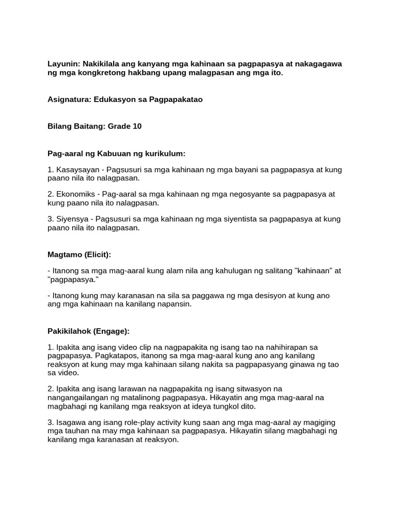 Lesson Plan | PDF