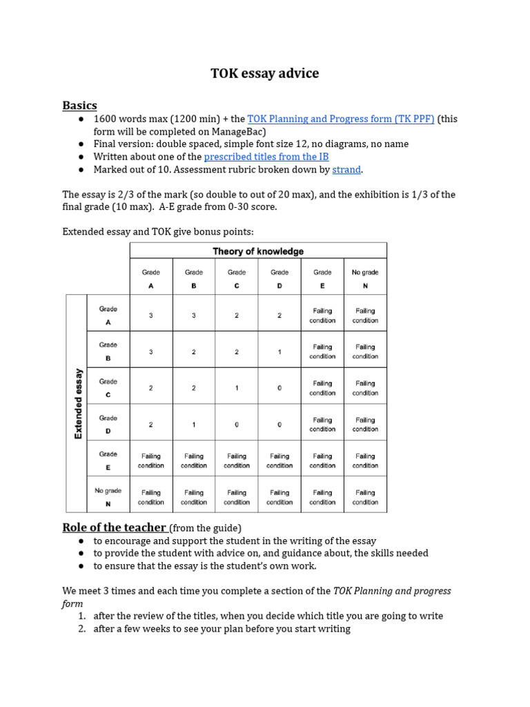 TOK Essay Guide | Download Free PDF | Knowledge | Evidence