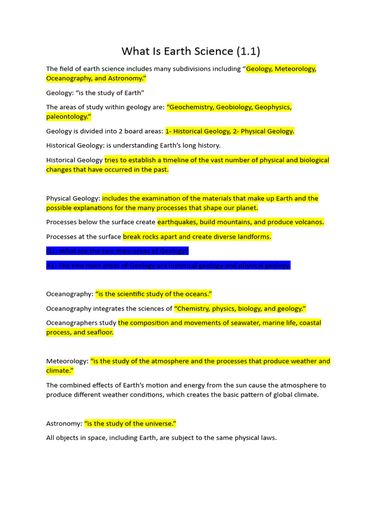 What Is Earth Science | Download Free PDF | Solar System | Planets