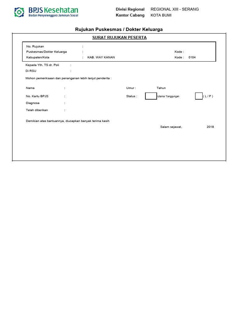 Form Rujuk Balik baru | PDF