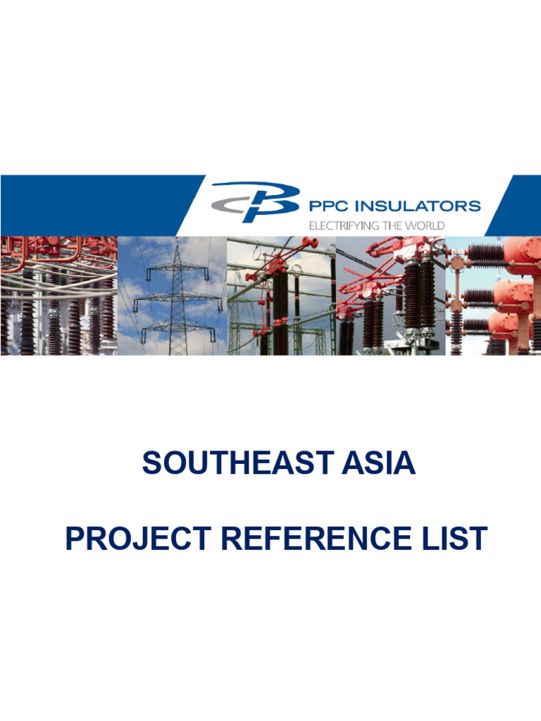 PPC INSULATORS - Southeast Asia Project Reference List (Jan 2020) | PDF | Insulator (Electricity ...