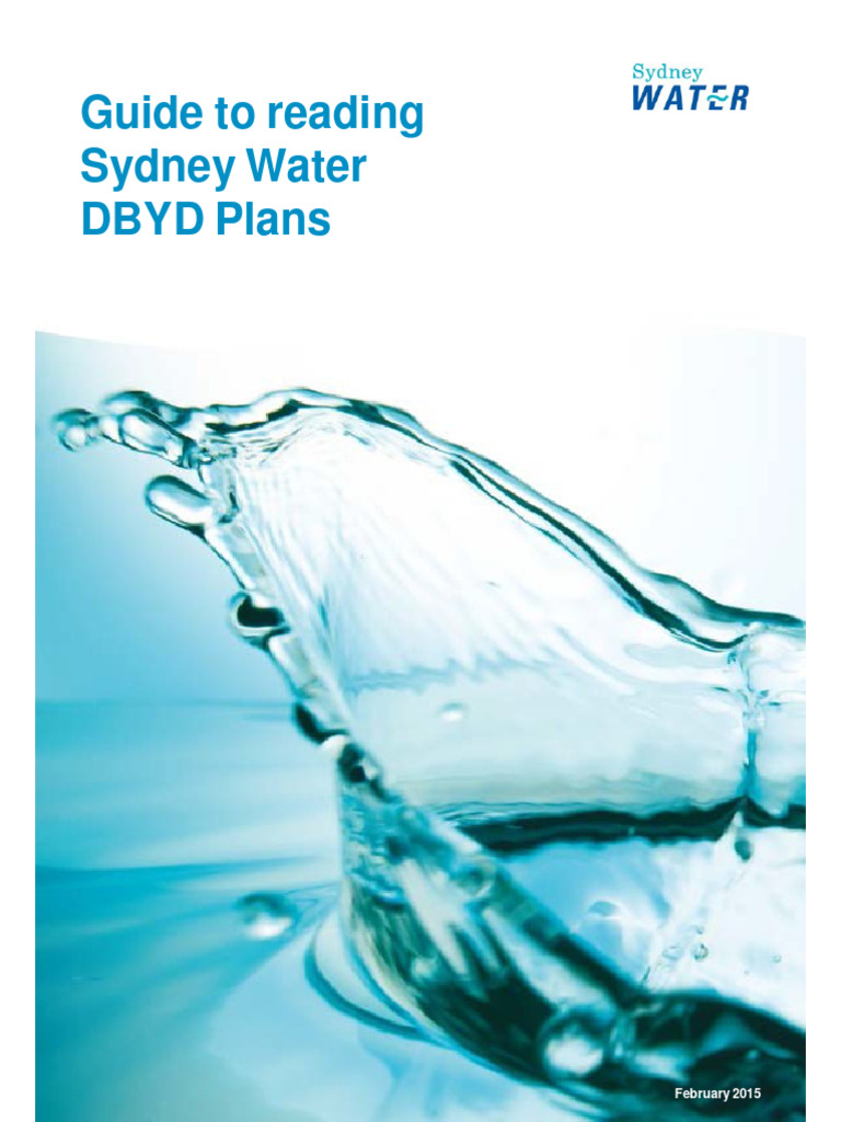 Sydney Water DBYD Plans Guide | PDF