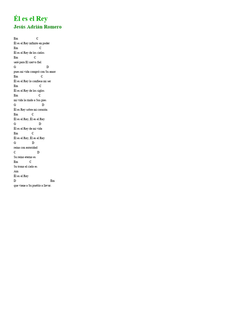 Canciones | PDF | Cristo (título) | Amor