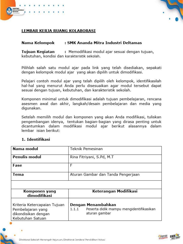 Modifikasi Modul Ajar | PDF