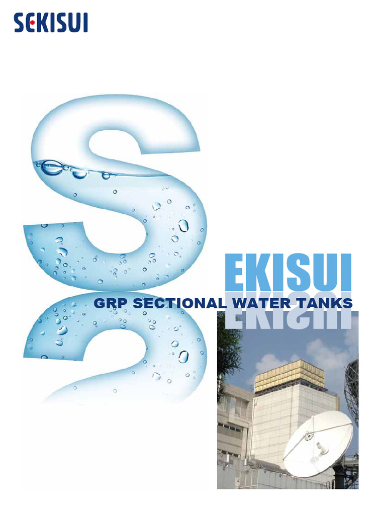 Sekisui GRP Water Tank Catalogue | PDF | Fiberglass | Water