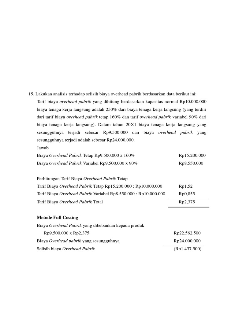 Akuntansi Biaya Klmpk 9 | PDF