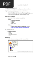 Multimodal Elements in English 10 Lesson Plan | PDF | Gesture ...