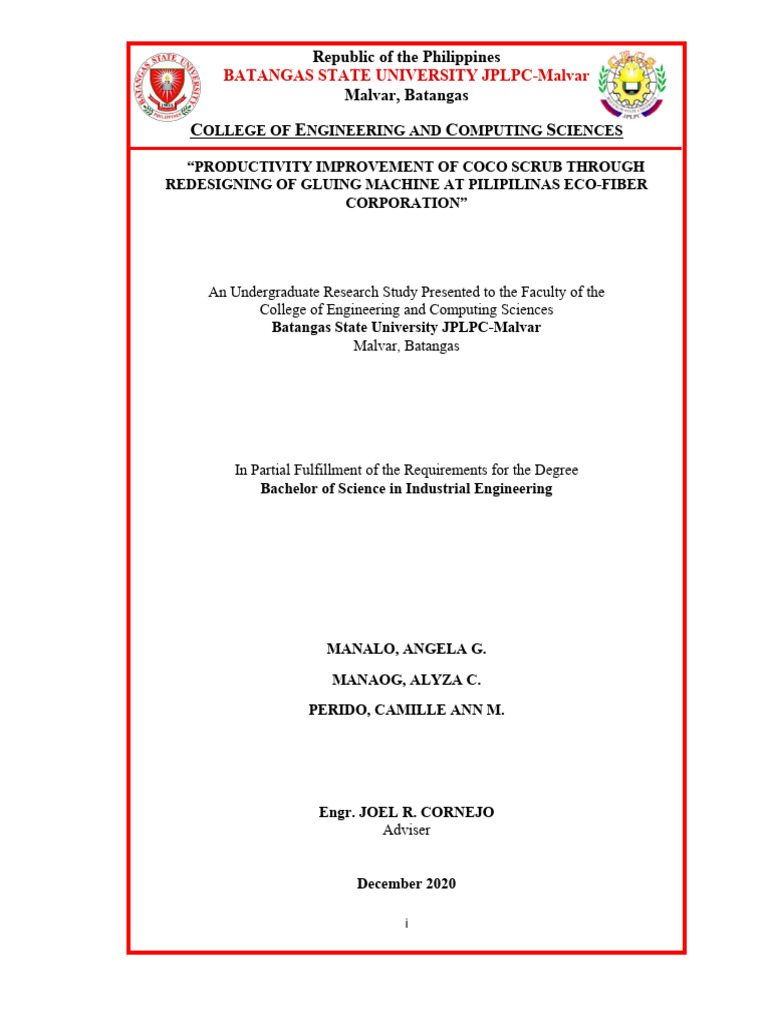 Productivity Improvement of Coco Scrub Through Redesigning Gluing ...