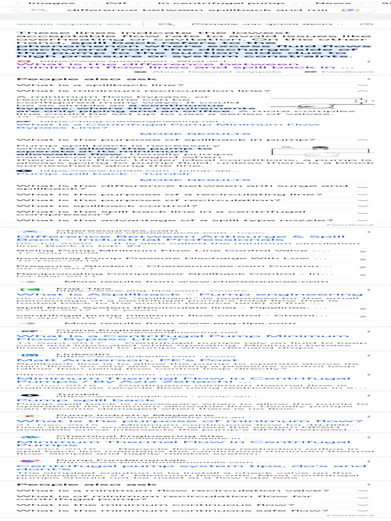 Spillback vs. Minimum Flow in Pumps | PDF | Pump | Continuum Mechanics