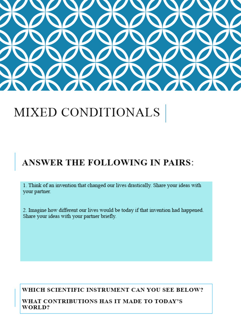 Mixed Conditionals | PDF | Sentence (Linguistics) | Clause
