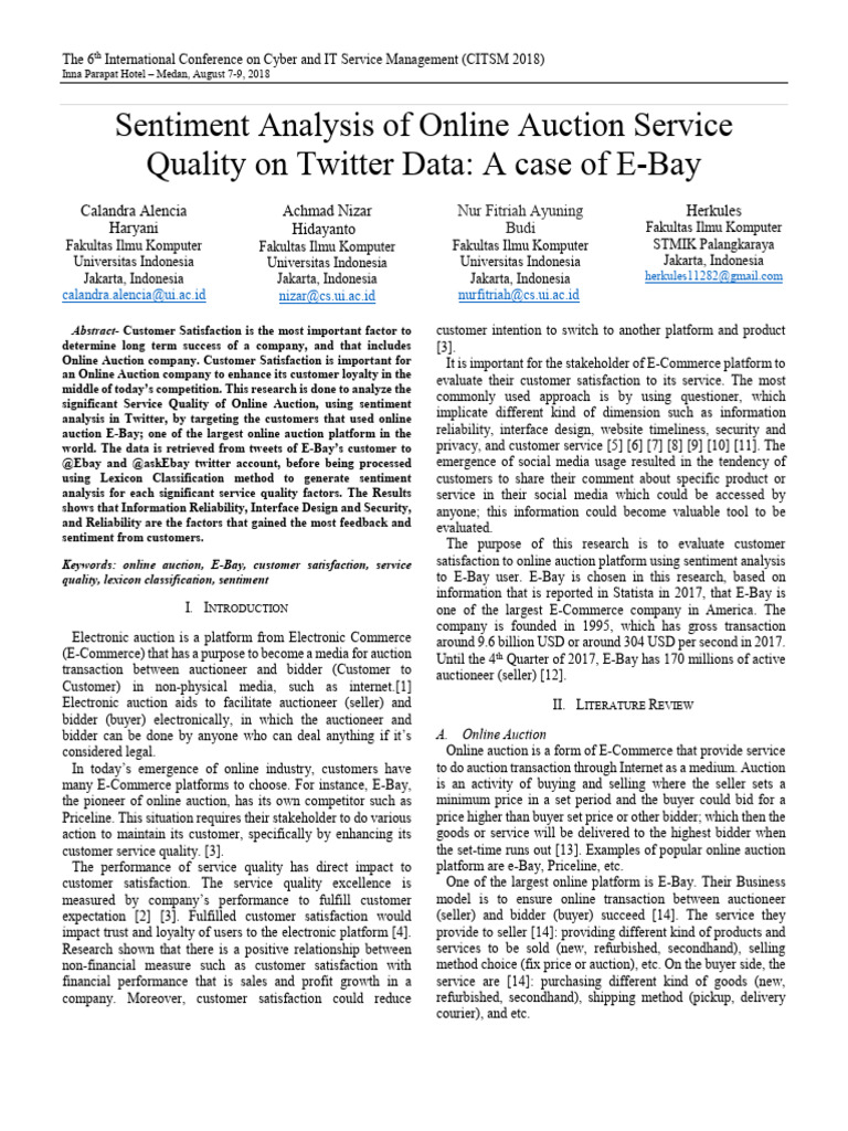 CITSM2018-Sentiment Analysis of Online Auction Service Twitter E-Bay ... CITSM2018-Sentiment Analysis of Online Auction Service Twitter E-Bay ...