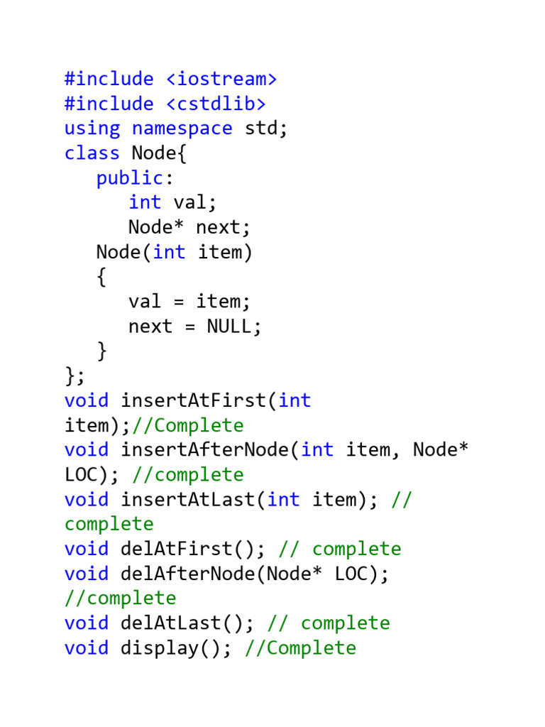 Linked List Deletion Insertion | PDF | C++ | Computer Data Linked List Deletion Insertion | PDF | C++ | Computer Data