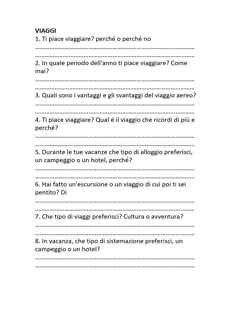 Viaggi | PDF