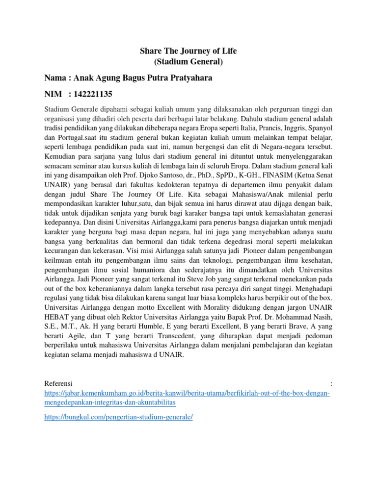 142221135_A.A Bagus Putra P Stadium | PDF