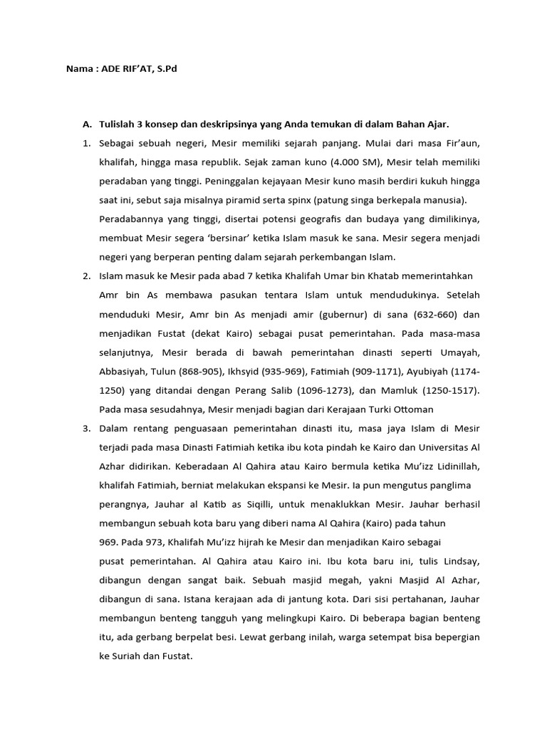 Komponen Analisa Bahan Ajar SKI KB 3 Edit | PDF