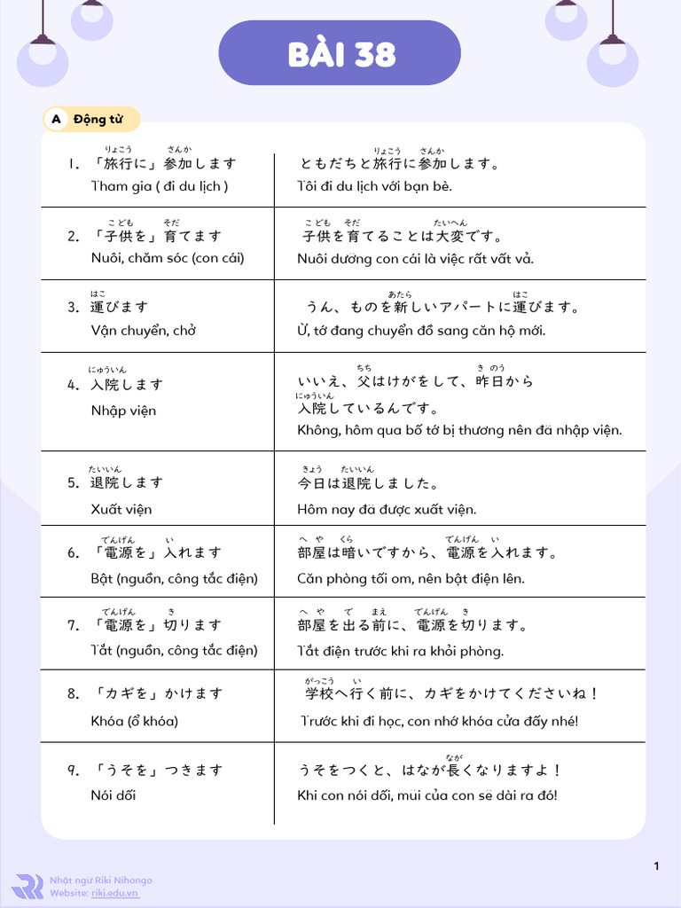 TuvungN4 Bai38 Ebook | PDF