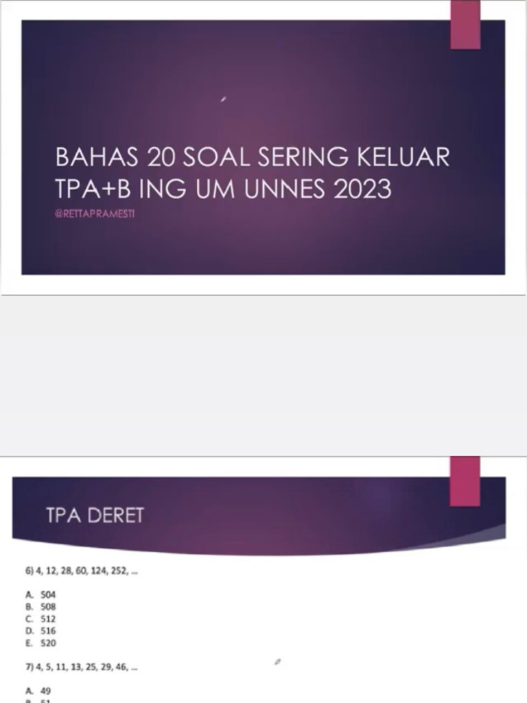 Soal PTN Unnes 1 | PDF