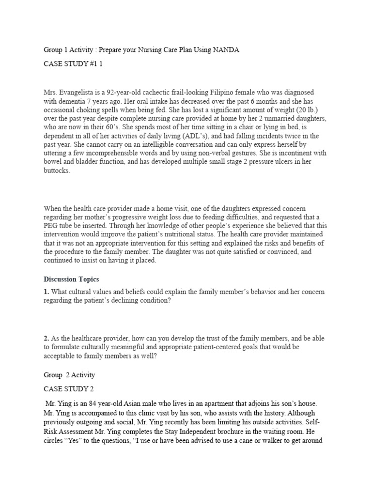 Case Study Activity 1-4 | PDF | Nonsteroidal Anti Inflammatory Drug ...
