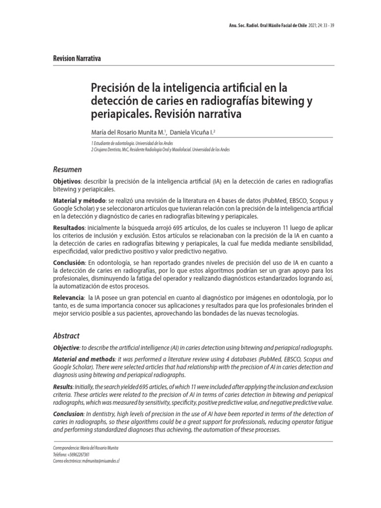 Caries en Radiografias | PDF | Inteligencia artificial | Inteligencia (IA) y semántica