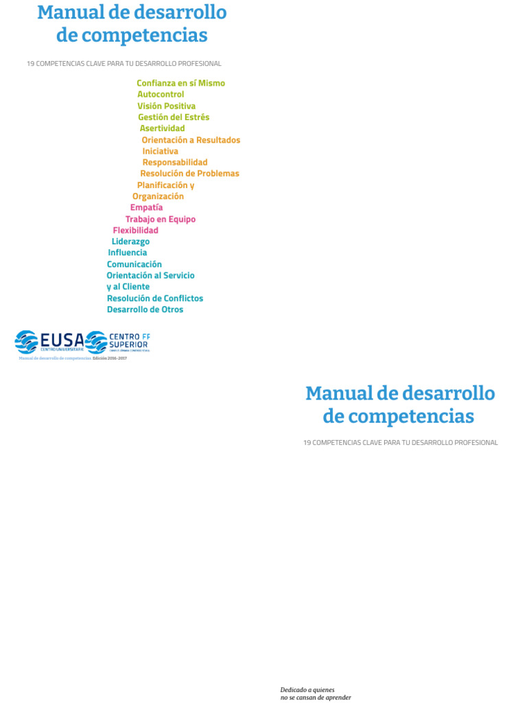 Manual Competencias 2021 | PDF | Aprendizaje | Motivación