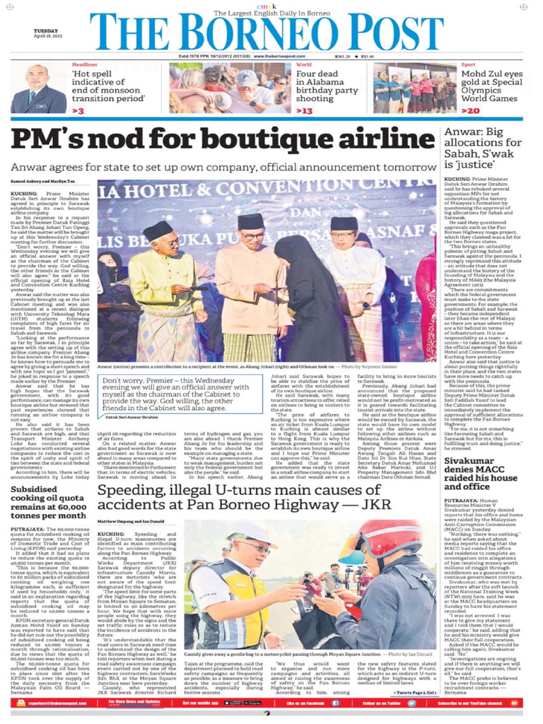 The Borneo Post 20042023 | PDF