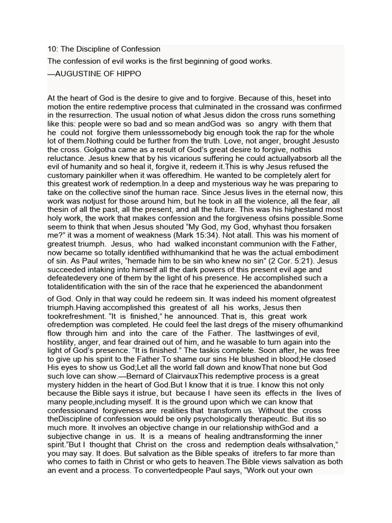 Confession | PDF | Confession (Religion) | Penance