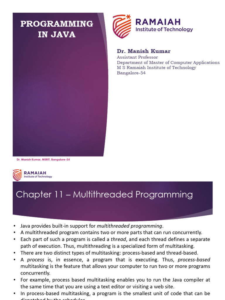 Java Programming Chapter 11 | Download Free PDF | Process (Computing) | Class (Computer Programming)
