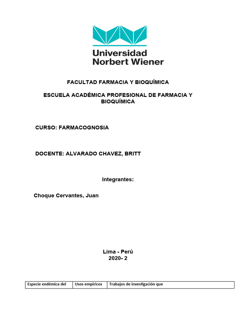 Propiedades del Chiric Sanango | PDF | Medicamentos con receta ...