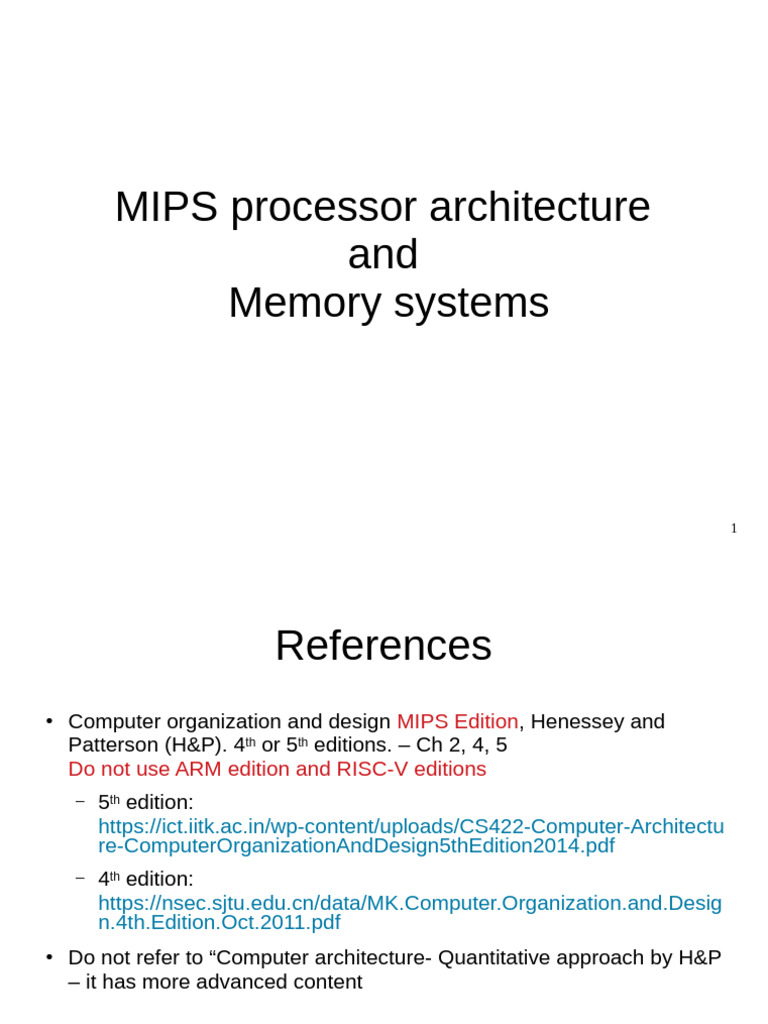 Week3 4 MIPS - ISA | PDF | Integrated Circuit | Computer Programming