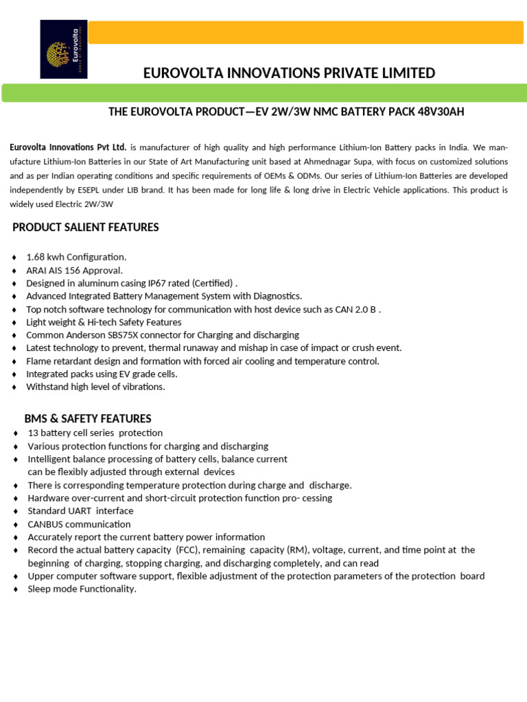 PACK 48V30Ah NMC NFF ALU SMART SBS75X | PDF | Battery Charger | Lithium ...