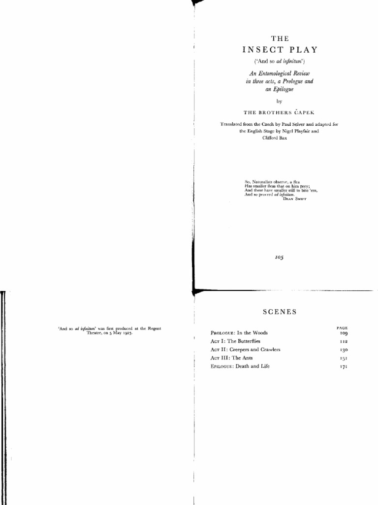 Capci Insect Play | PDF