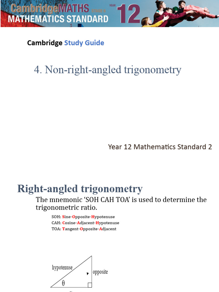 Cambridge Standard 12 Chapter 4 | PDF | Trigonometry | Triangle